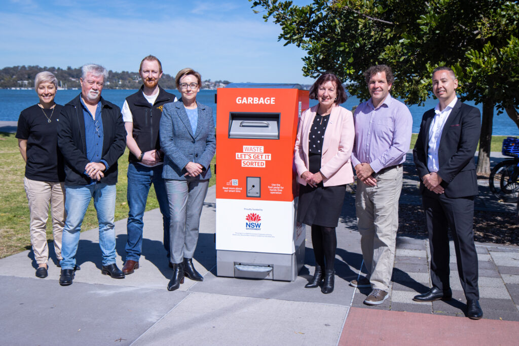 Solar-Powered Smart Bins Now Crushing Waste In Lake Mac